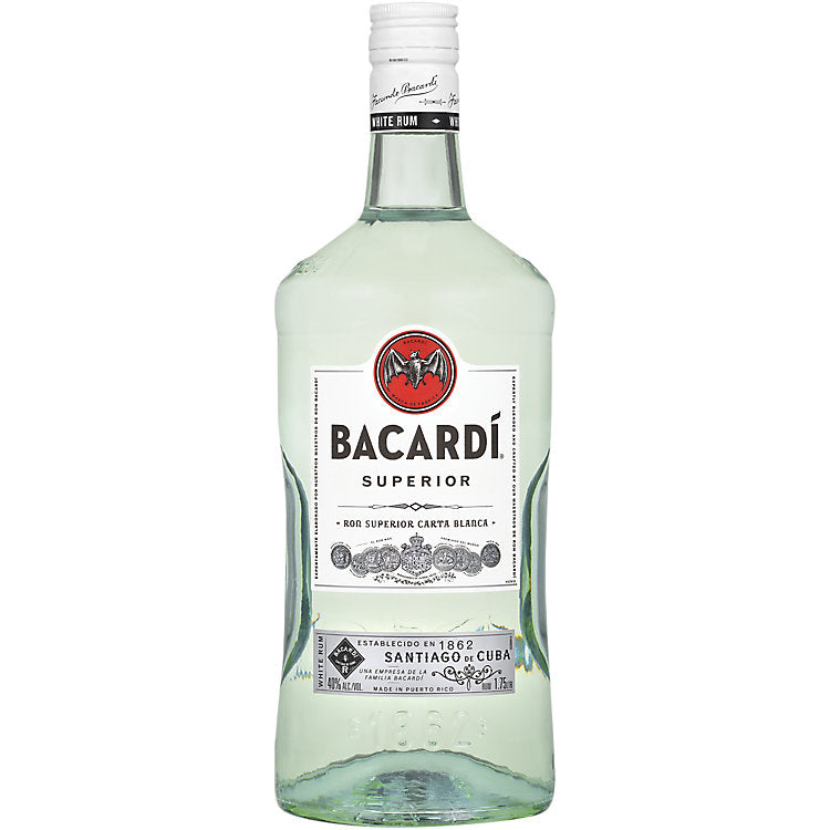 Bacardi Light Rum Superior 80 Live Nation Promotional Label 1.75 L ...