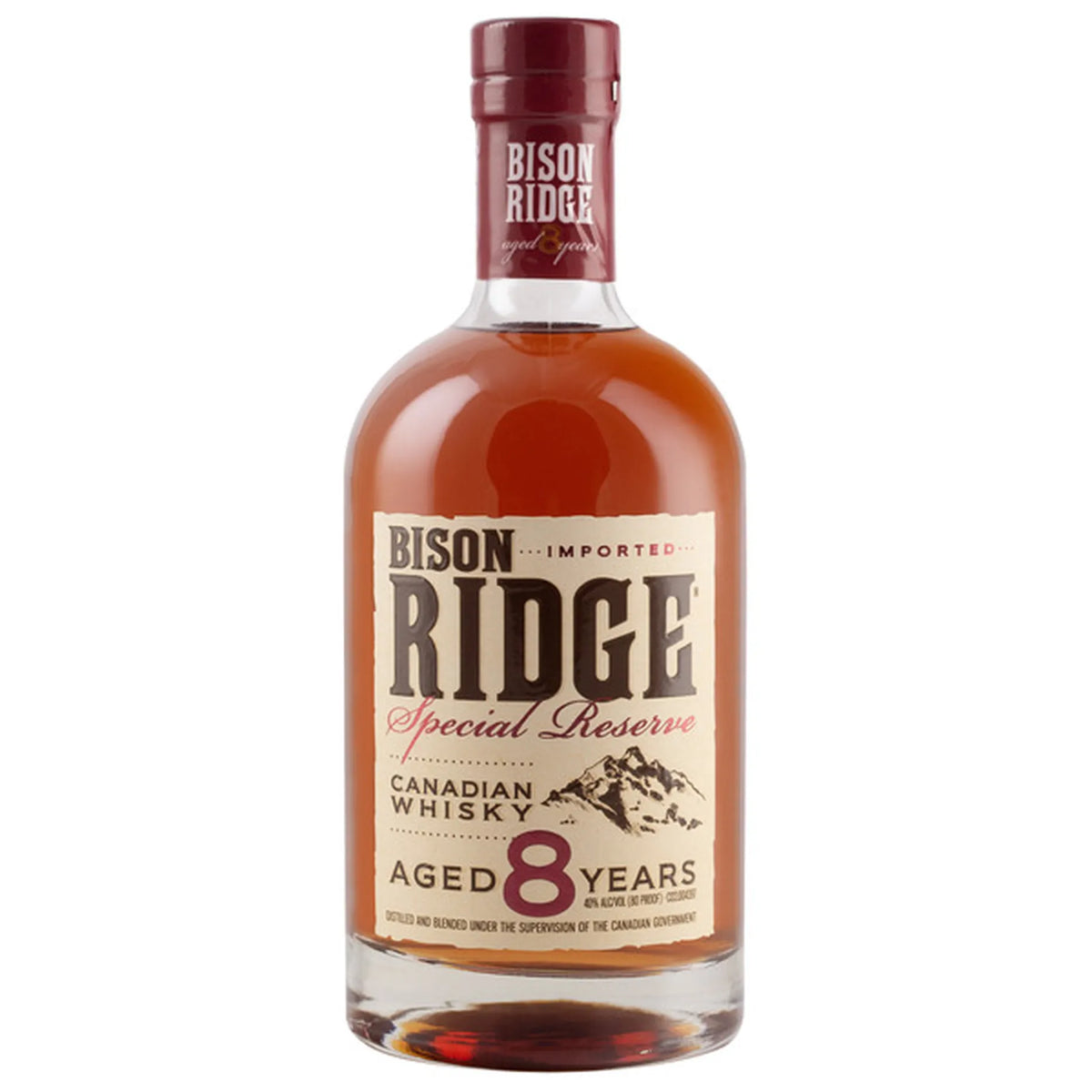 Bison Ridge Special Reserve Aged 8 Years Canadian Whisky 750 ML ...