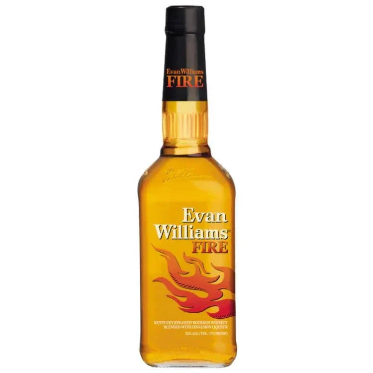 Evan Williams Fire Whiskey - Bold Cinnamon & Bourbon Liqueur 750ML ...