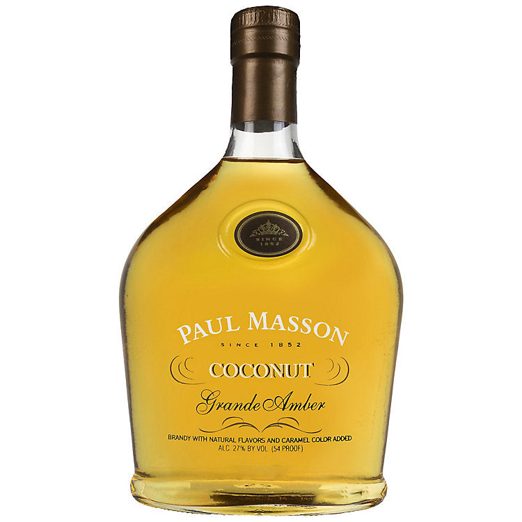 Paul Masson Coconut Flavored Brandy Grande Amber 54 750 ML ...