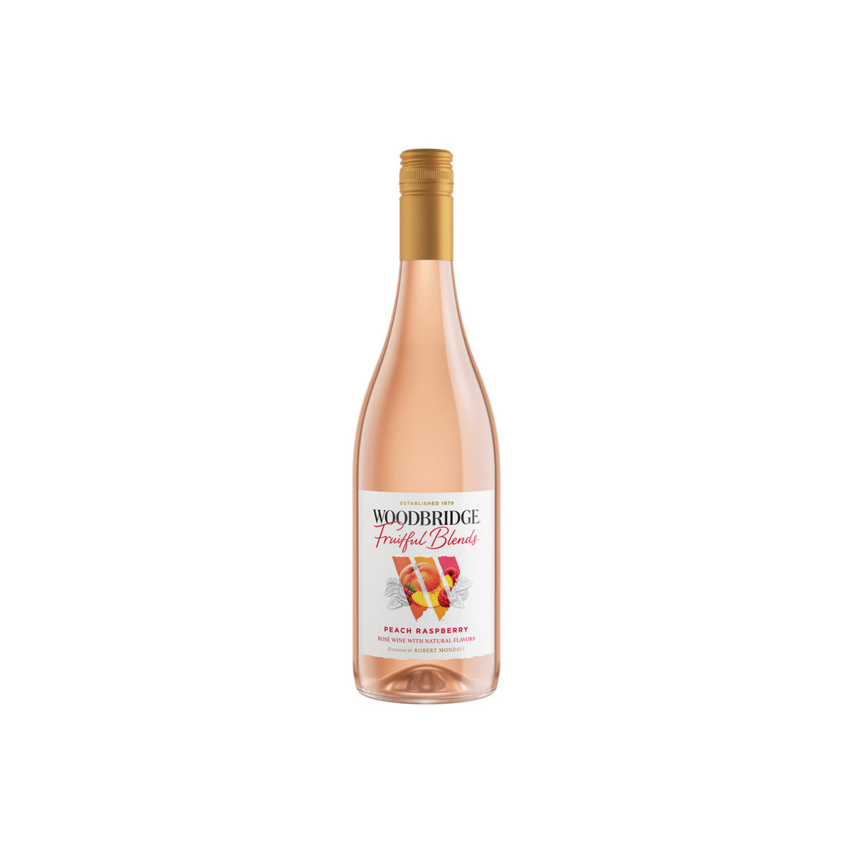 Woodbridge Fruitful Blends Peach Raspberry Flavored Wine 750 ML ...